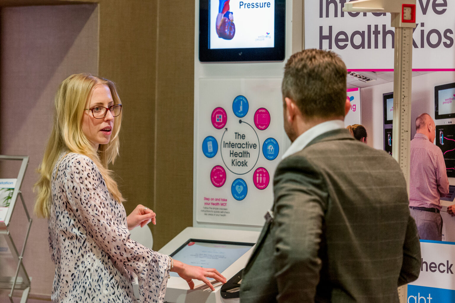 Interactive Health Kiosk hire in the UK - Wellbeing People
